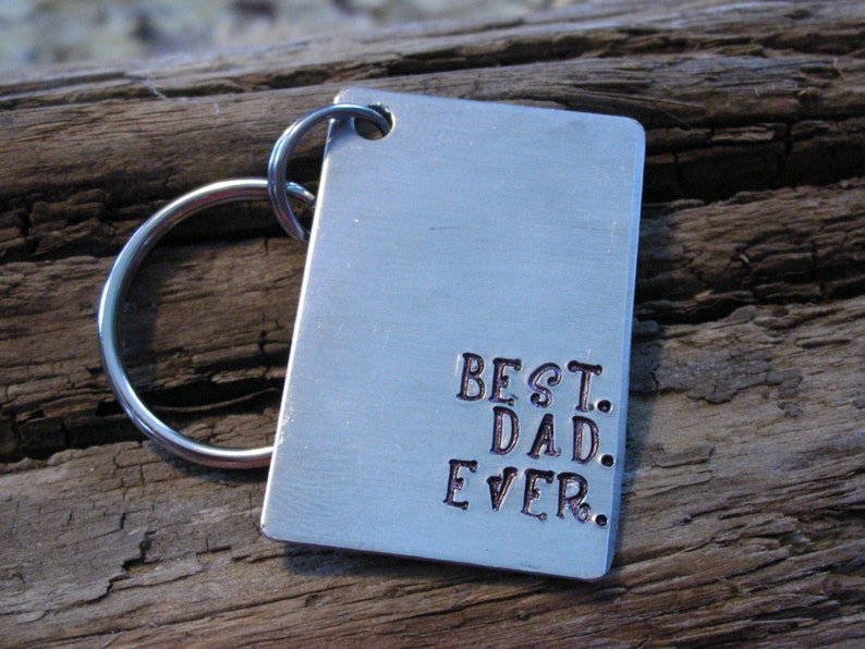 Best.dad.ever. Keychain fathers Day Keychain-gift for - Etsy
