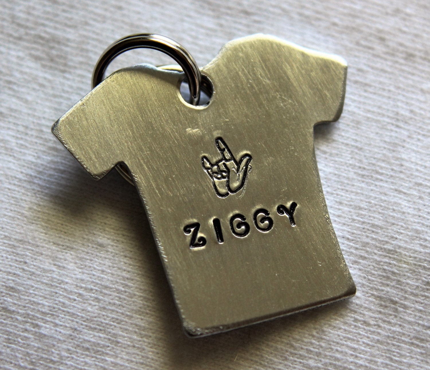 Custom Hand Stamped Dog ID Tag, Tee Shirt for Dogs Personalized Dog Tag ...