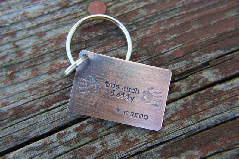 Keychain for Dad-fathers Day Keychain-gift for Dad-custom - Etsy