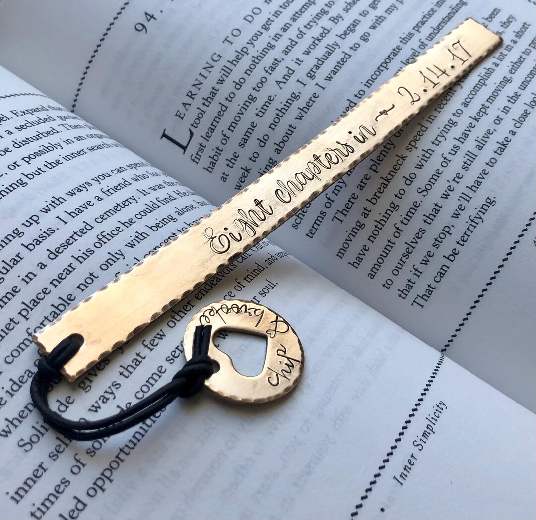Bronze Anniversary Bookmark, Copper for 7th Anniversary, 8th ...
