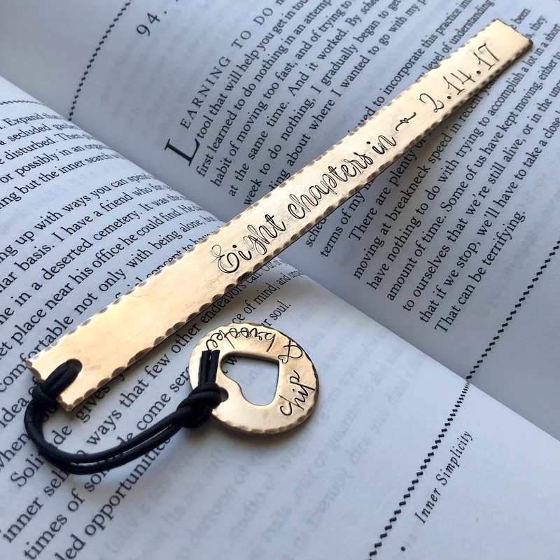 Personalized Metal Bookmark - Etsy
