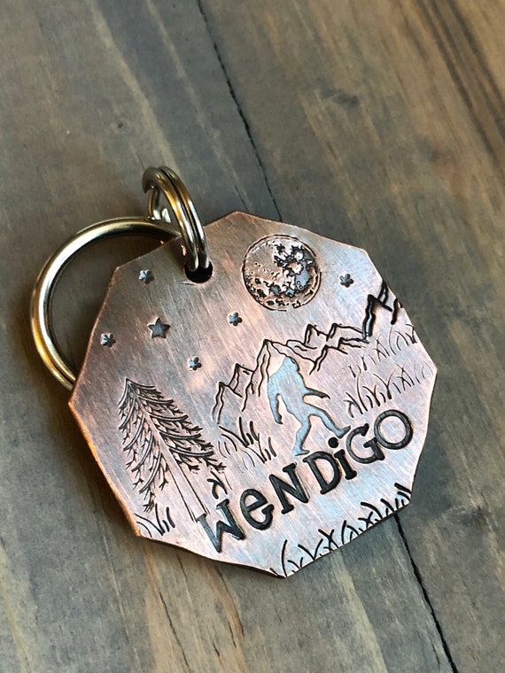 Custom Name Tag for Dog Hand Stamped Pet ID Tag Personalized | Etsy