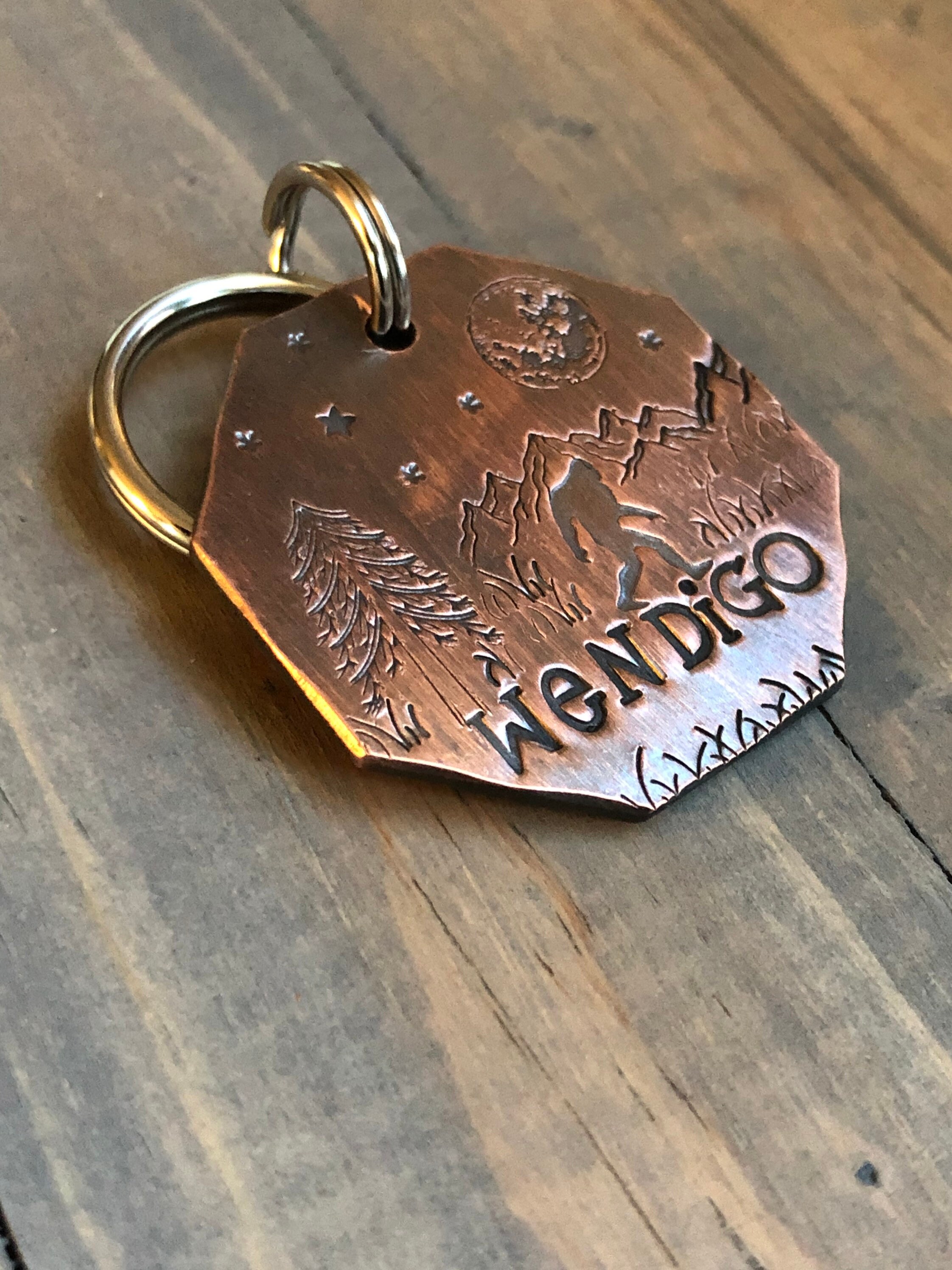 Custom Name Tag for Dog Hand Stamped Pet ID Tag Personalized | Etsy