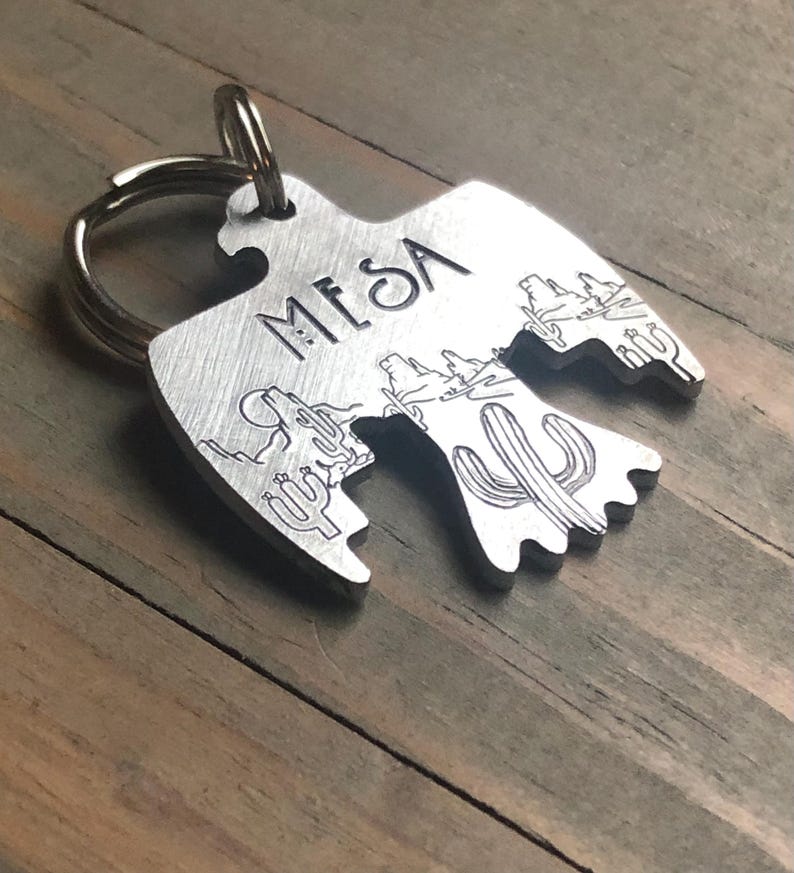 Thunderbird Dog Tag - Western Pet Tag - Dog Collar Tag - Hand Stamped ...