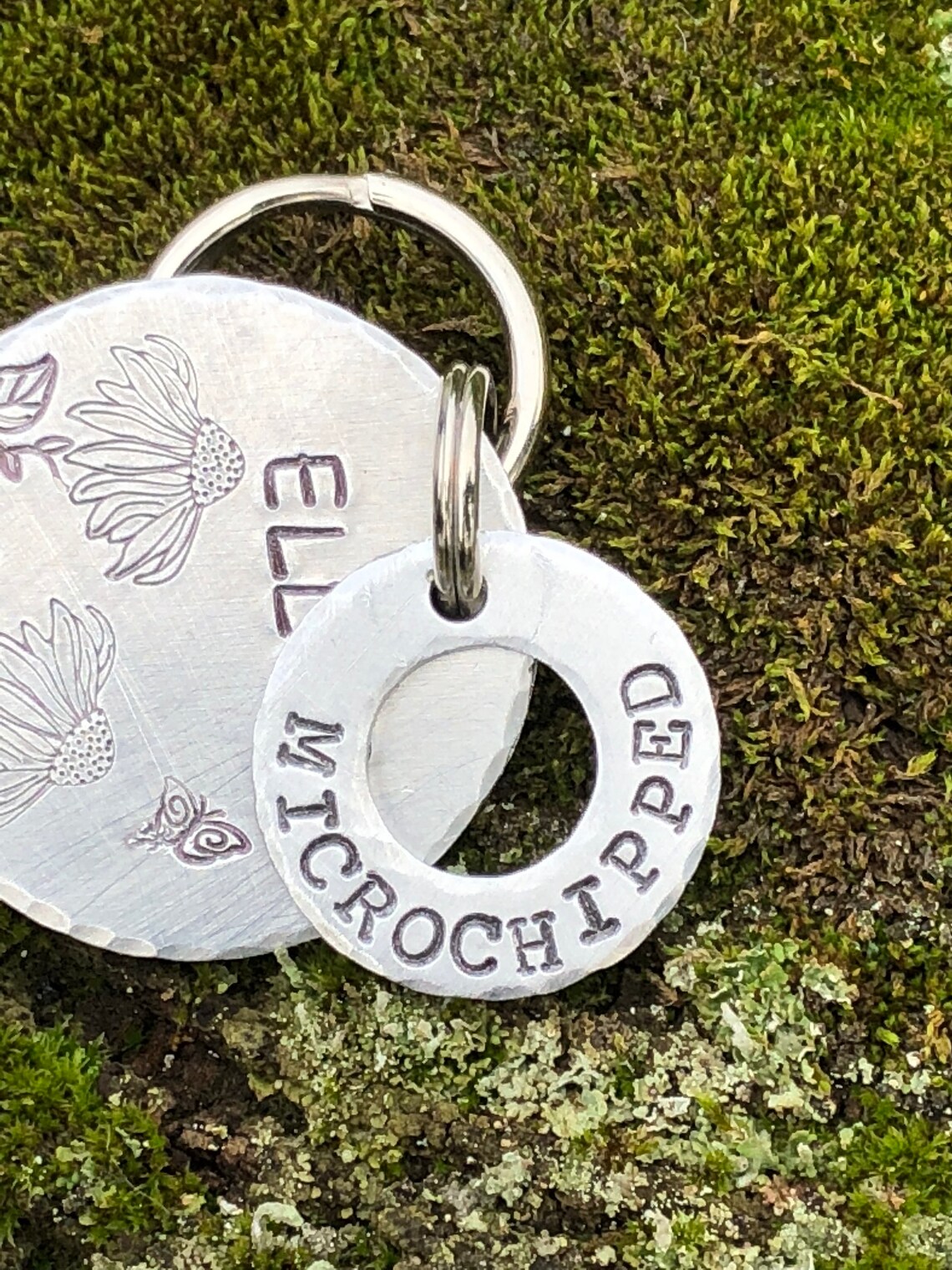 Microchipped Dog Tag Dog Tag Microchip Pet Tag Dog Id Tag - Etsy
