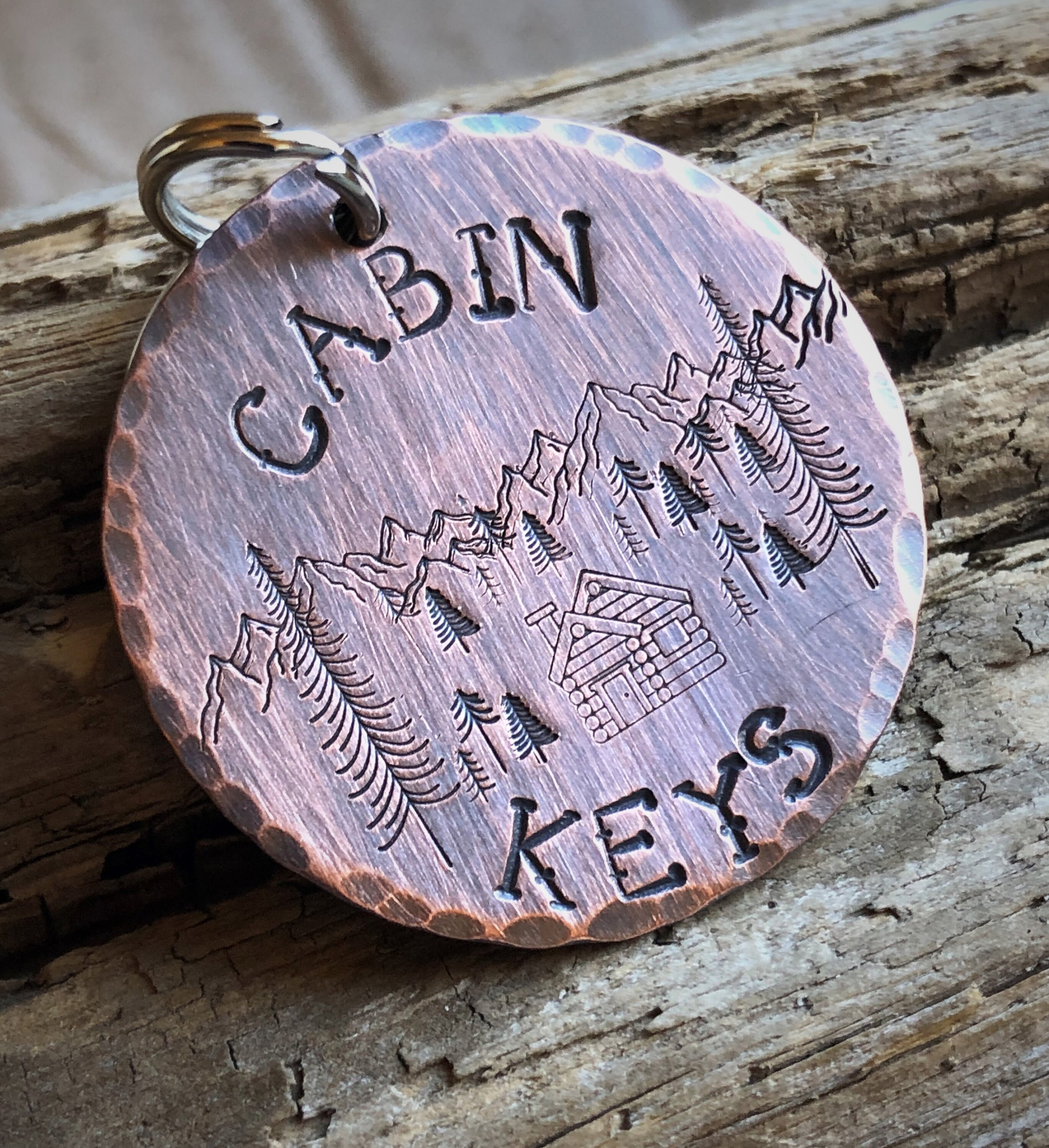 Cabin Keys Keychain for Cabin Cottage Keychain Gift for - Etsy