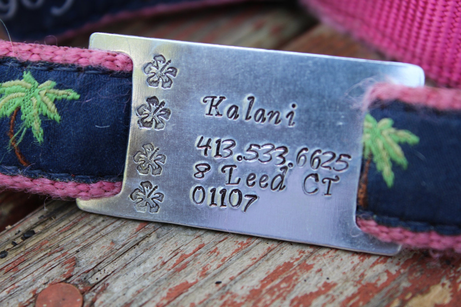 Custom Pet ID Quiet Tag Slide on Dog ID Tag Personalized Dog - Etsy