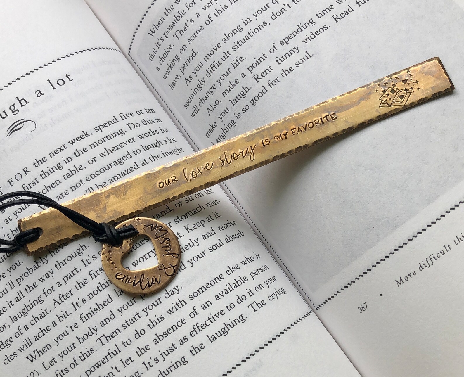 Bronze Anniversary Bookmark, Copper for 7th Anniversary, 8th ...