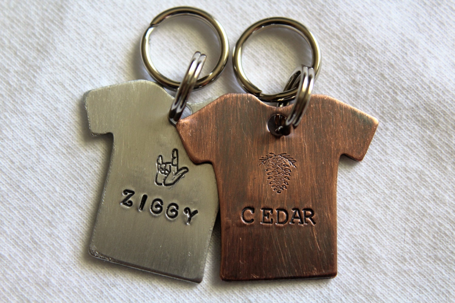 Custom Hand Stamped Dog ID Tag Tee Shirt for Dogs - Etsy