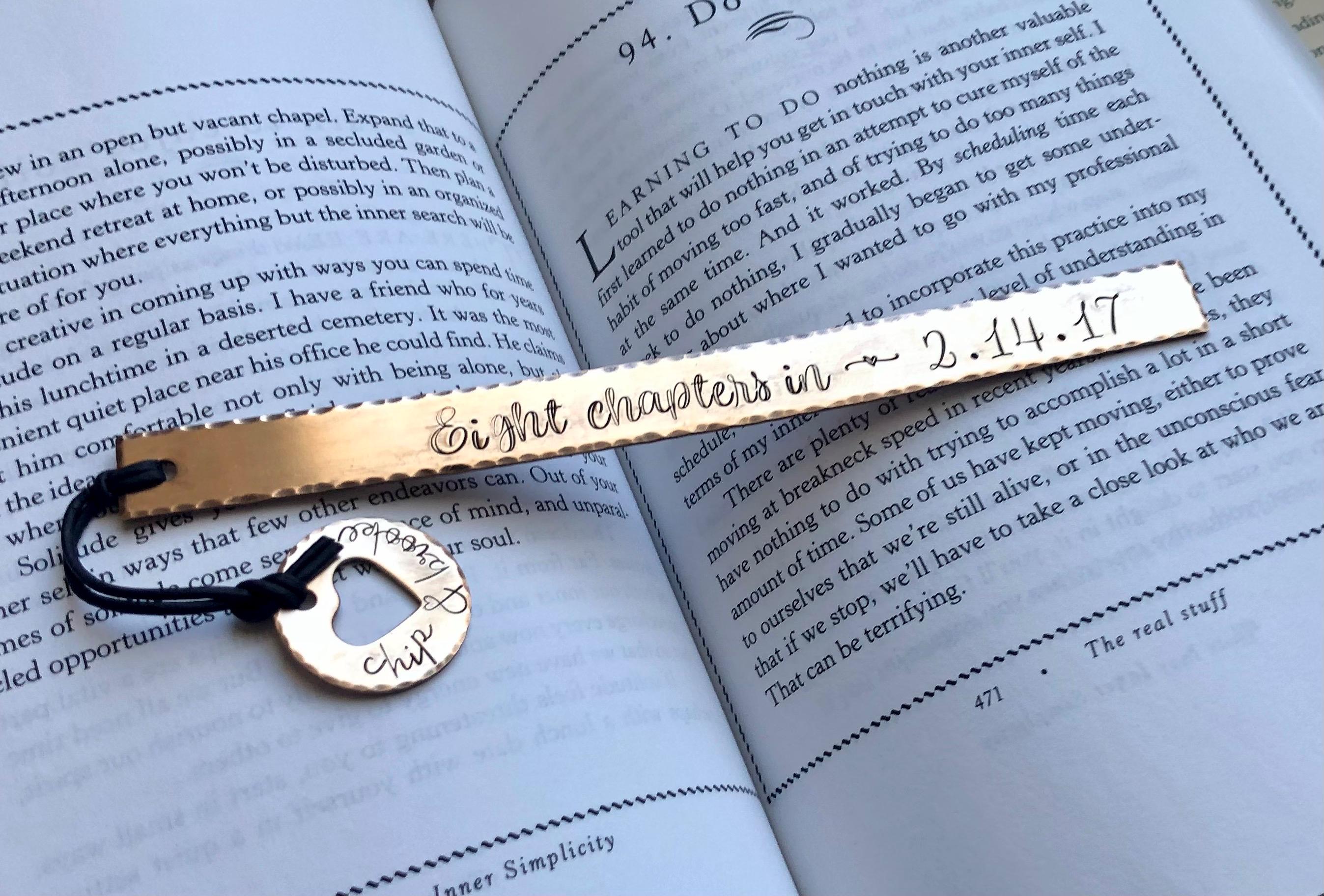 Bronze Anniversary Bookmark, Copper for 7th Anniversary, 8th ...