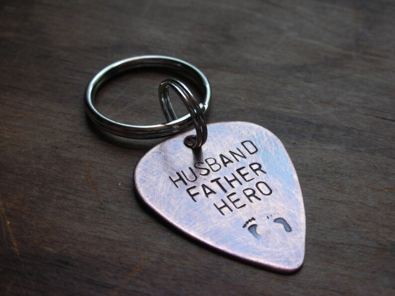 Fathers Day Gift classic Guitar Pick Keychain-father Birthday - Etsy