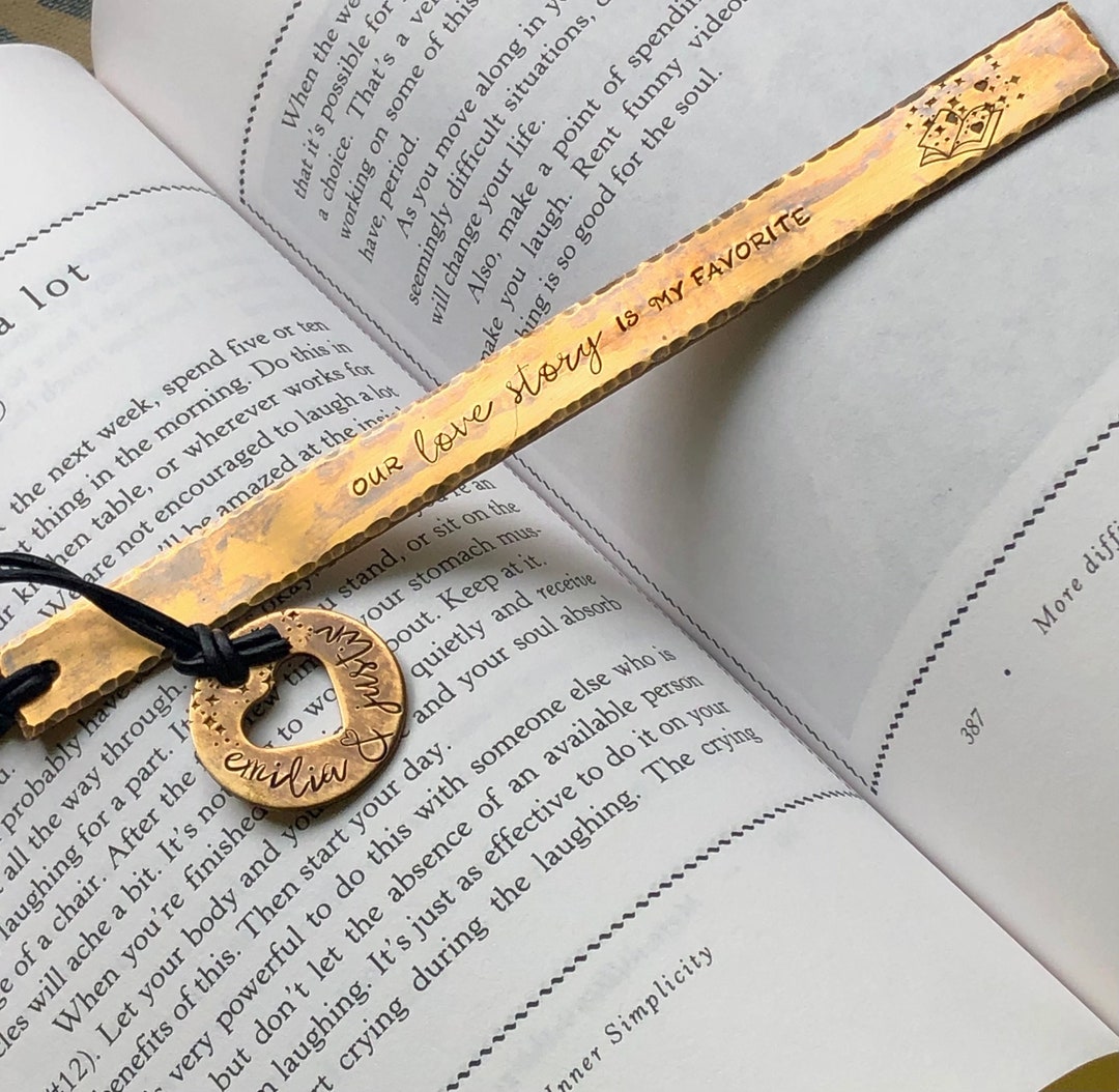 Bronze Anniversary Bookmark, Copper for 7th Anniversary, 8th ...