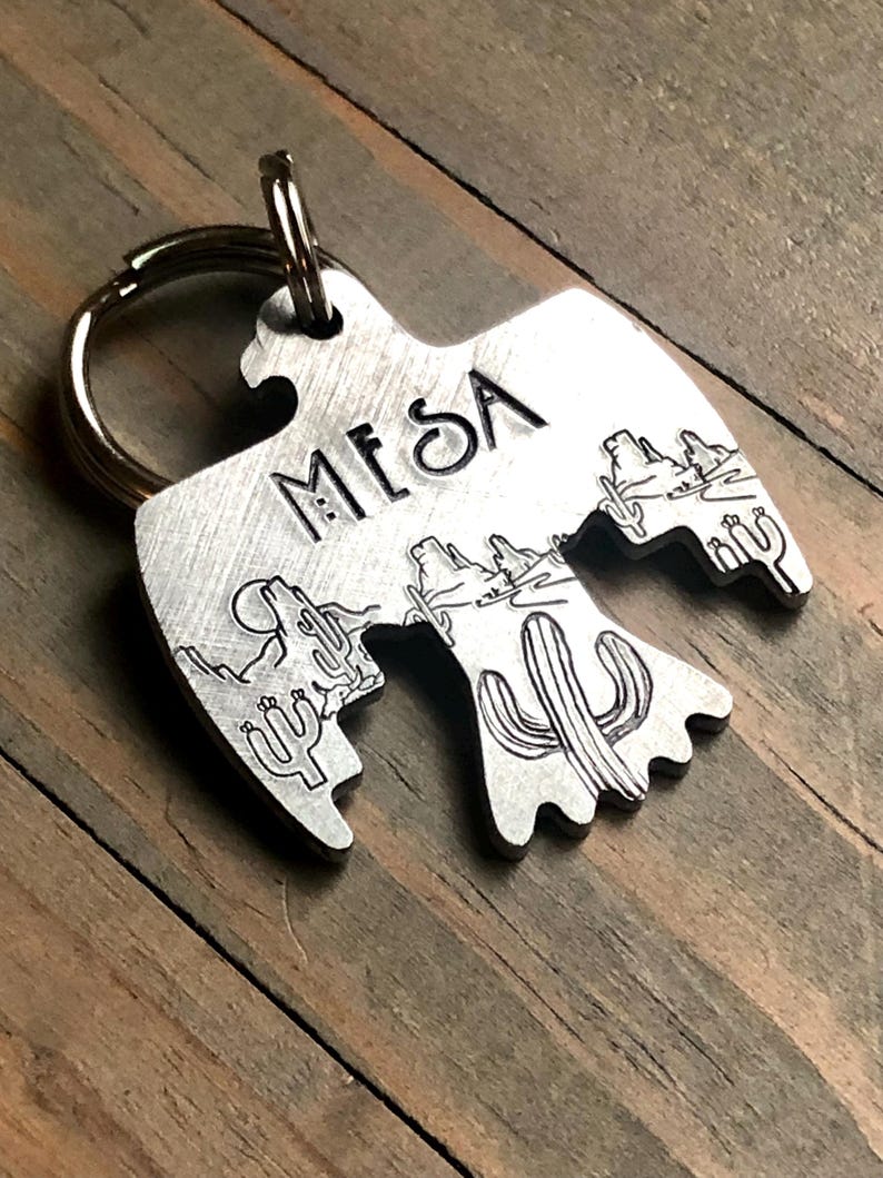 Thunderbird Dog Tag - Western Pet Tag - Dog Collar Tag - Hand Stamped ...
