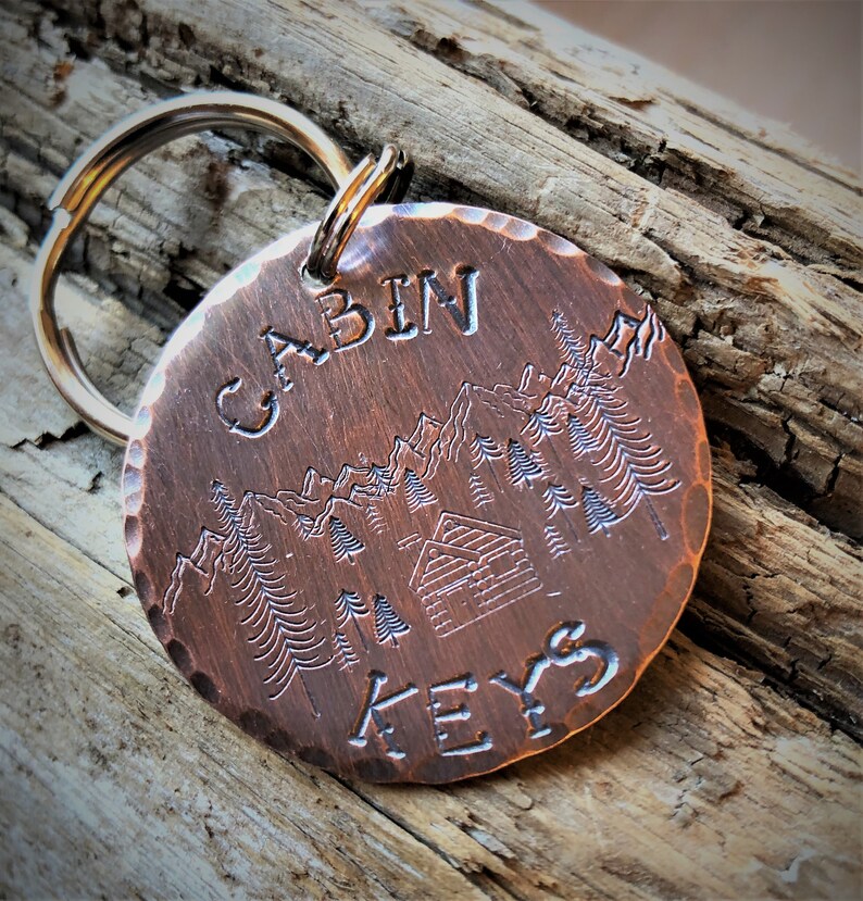 Cabin Keys, Keychain for Cabin, Cottage Keychain, Gift for Second Home ...