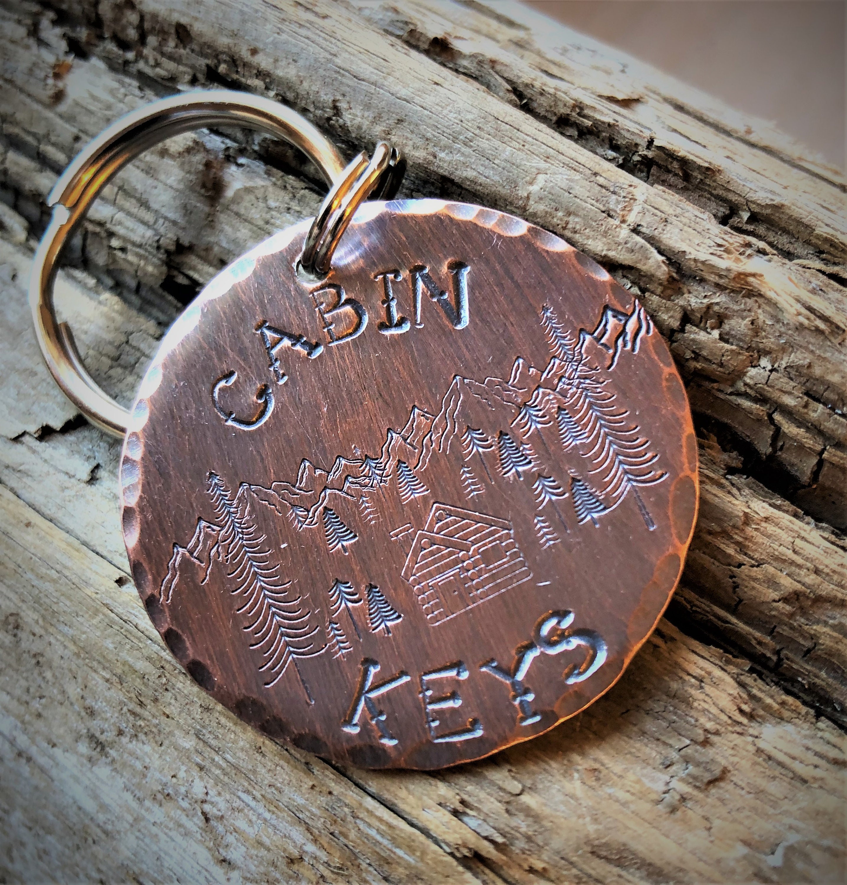 Cabin Keys Keychain for Cabin Cottage Keychain Gift for - Etsy