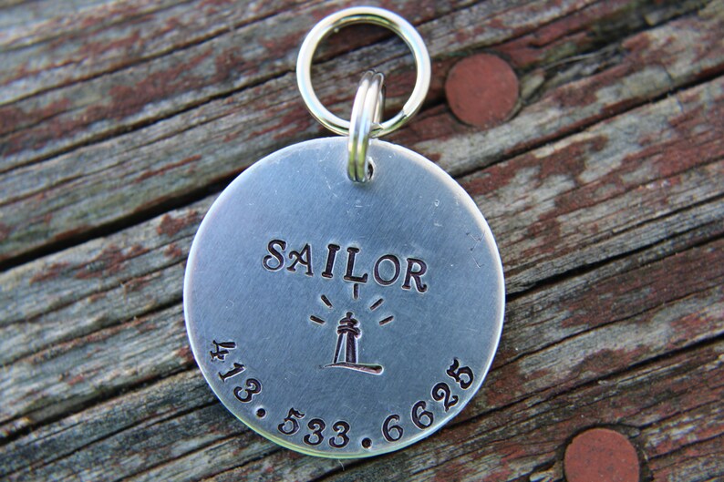 Custom Dog ID Tag-lighthouse Custom Pet Tag Tag for Medium - Etsy