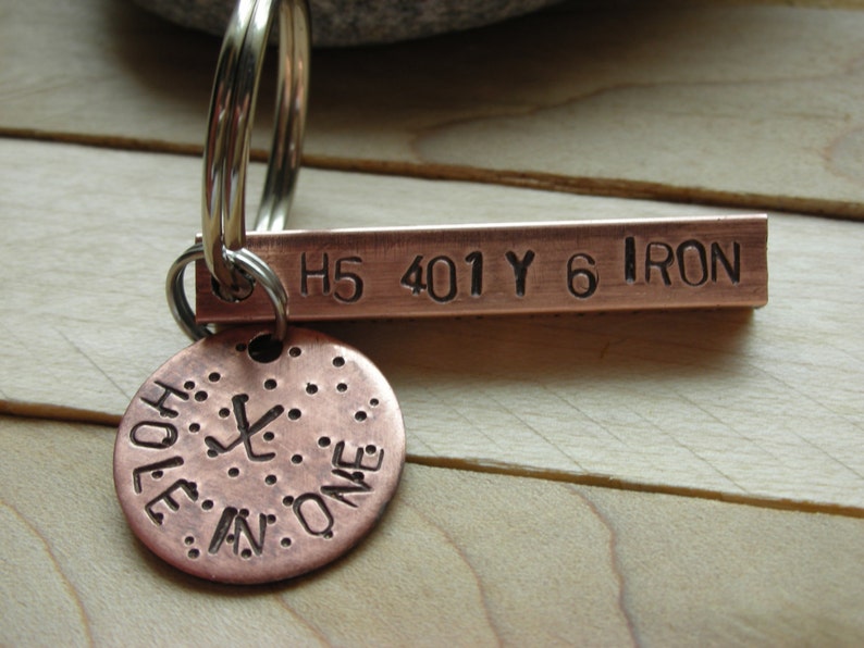 Hole in One Keychain-golfers Keychain-golf Keyring-golf Bag - Etsy