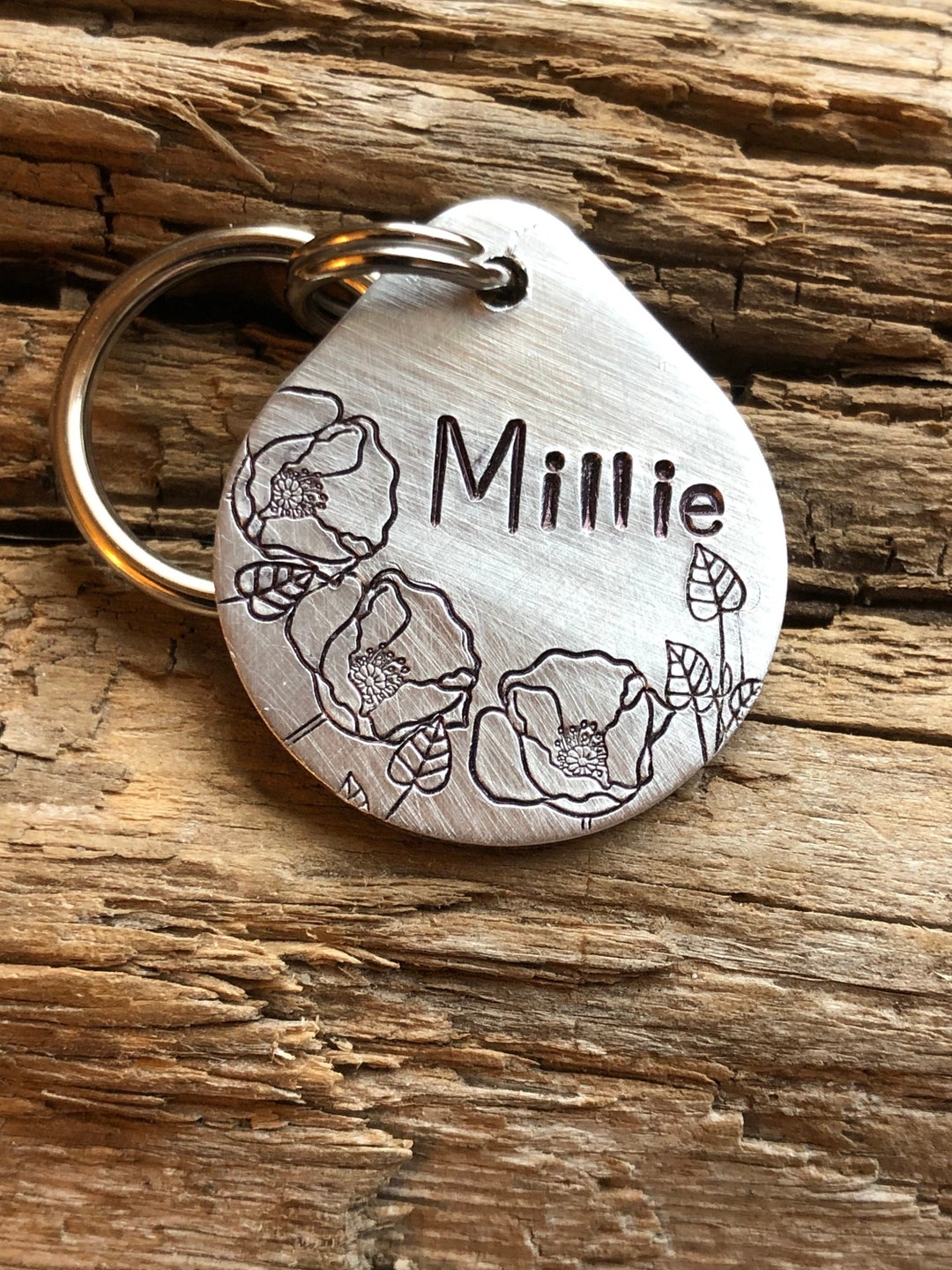 Dog Tag, Dog ID Tag, Hand Stamped Dog Tag, Dog Tag for Collar, Pet ID ...