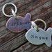 Custom Cat ID Tag-little Fish Cat Tag-tag for Kitty-hand Stamped Cat ...