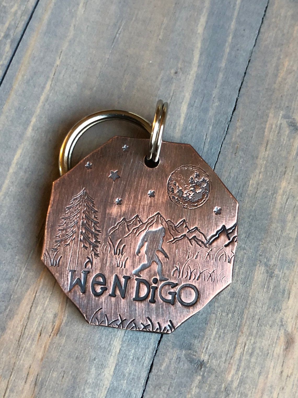 Custom Name Tag for Dog, Hand Stamped Pet ID Tag, Personalized Dog ID ...