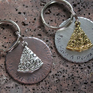 You Have a Pizza My Heart Keychain, Pizza Key Chain, Gift for Boyfriend ...
