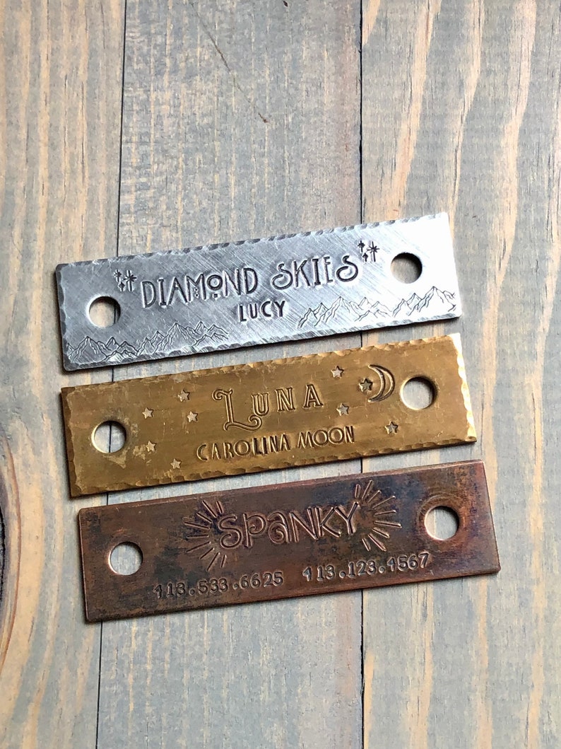 Custom Name Plate for Saddle - Saddle Tag - Screw on Saddle Tag ...