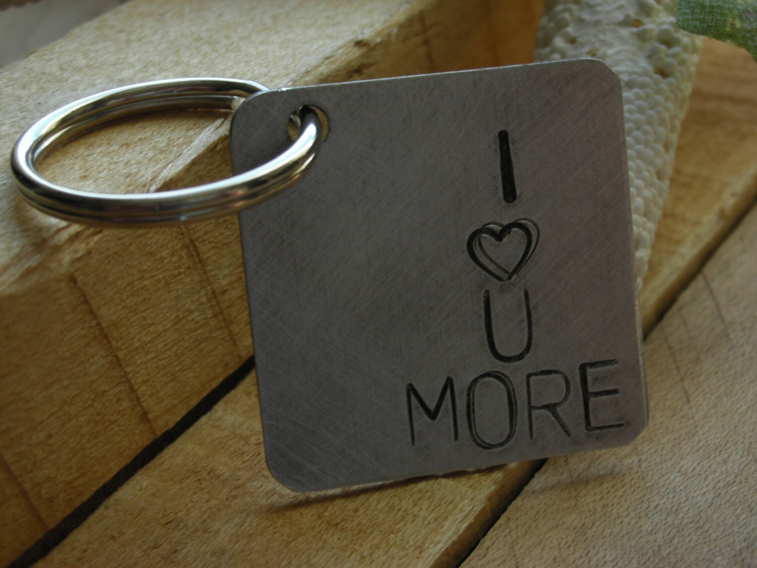 I Love You Mom-custom Handstamped Personalized Keychain-mothers Day ...