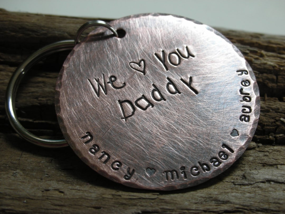Fathers Day Keychain-gift for Fathers Day-gift for Dad-keyring for Dad ...