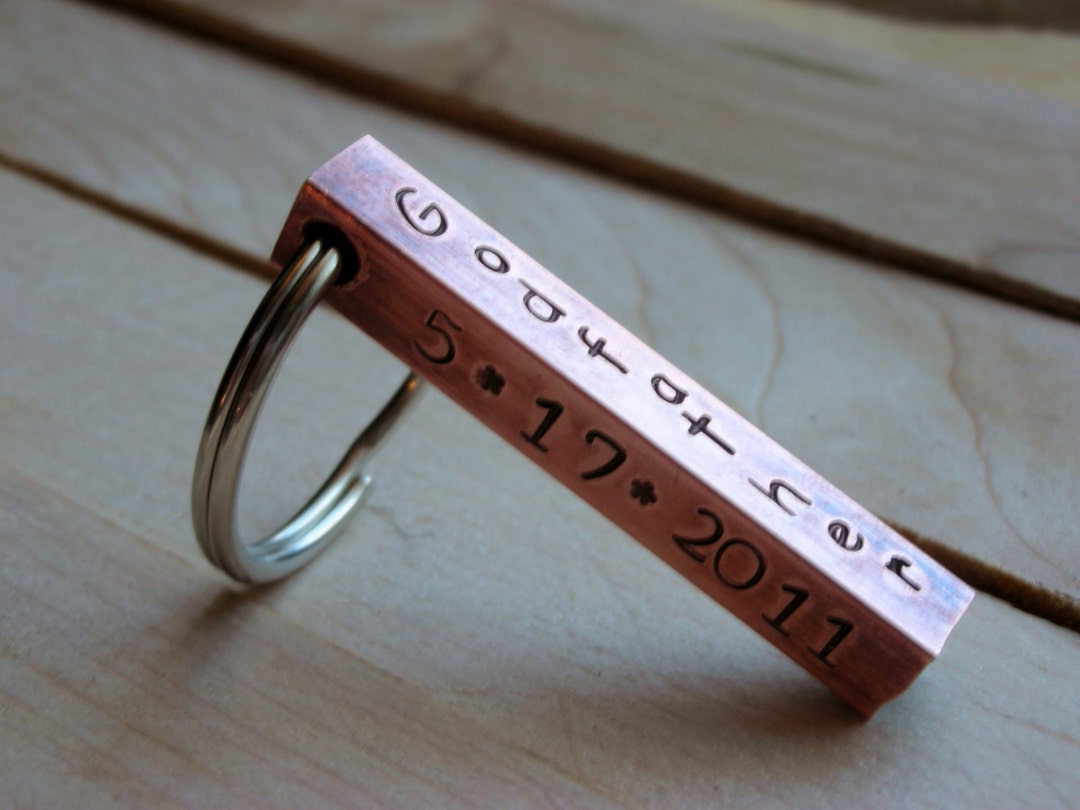 Godparent Bar Keychain Gift for Godparents-gift for Godmother-gift for ...