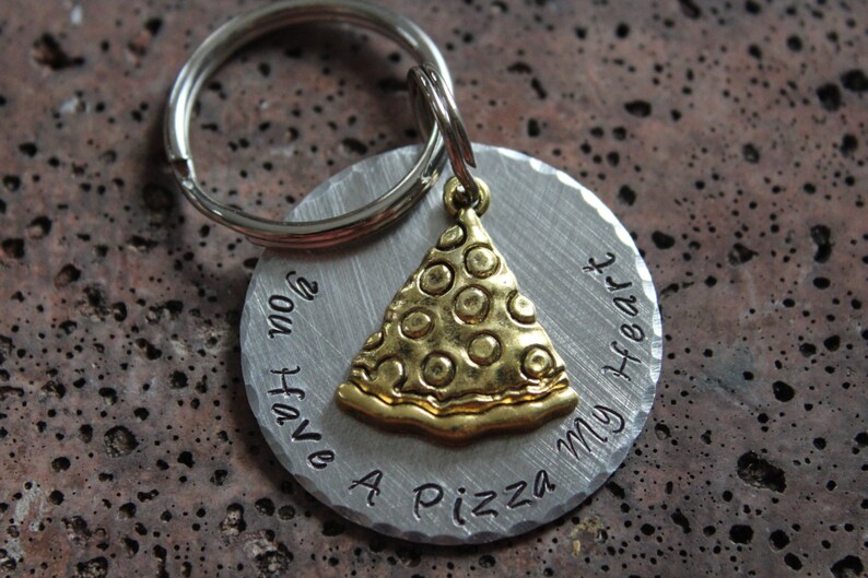 You Have a Pizza My Heart Keychain, Pizza Key Chain, Gift for Boyfriend ...