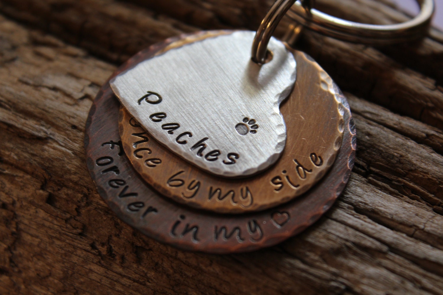 Pet Remembrance Pet Memorial Keychain Layered Dog - Etsy