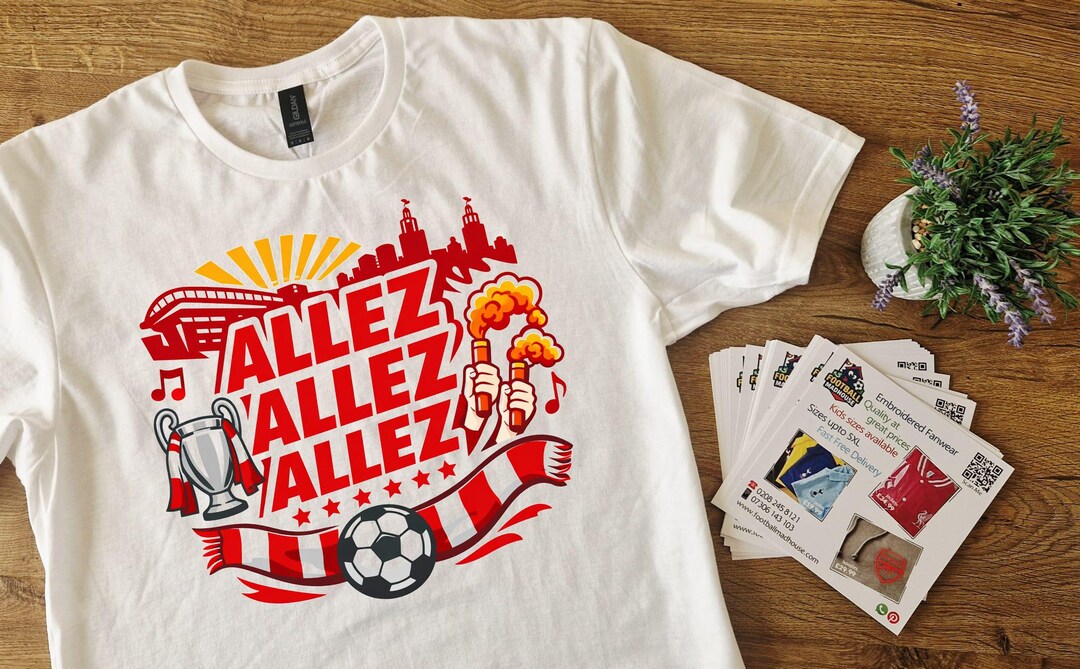 Allez Allez Allez Tshirt in Mens, Ladys and Kids T-shirt/bodysuit - Etsy
