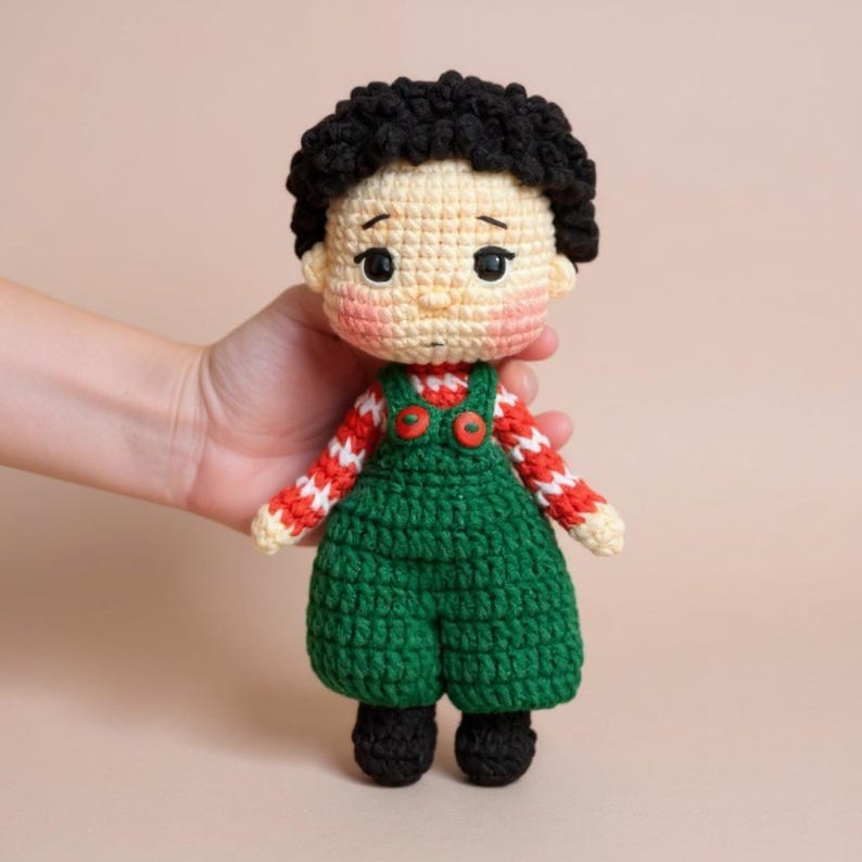 Crochet Boy Doll Pattern PDF, Handmade Amigurumi Tutorial, Cute Crochet ...