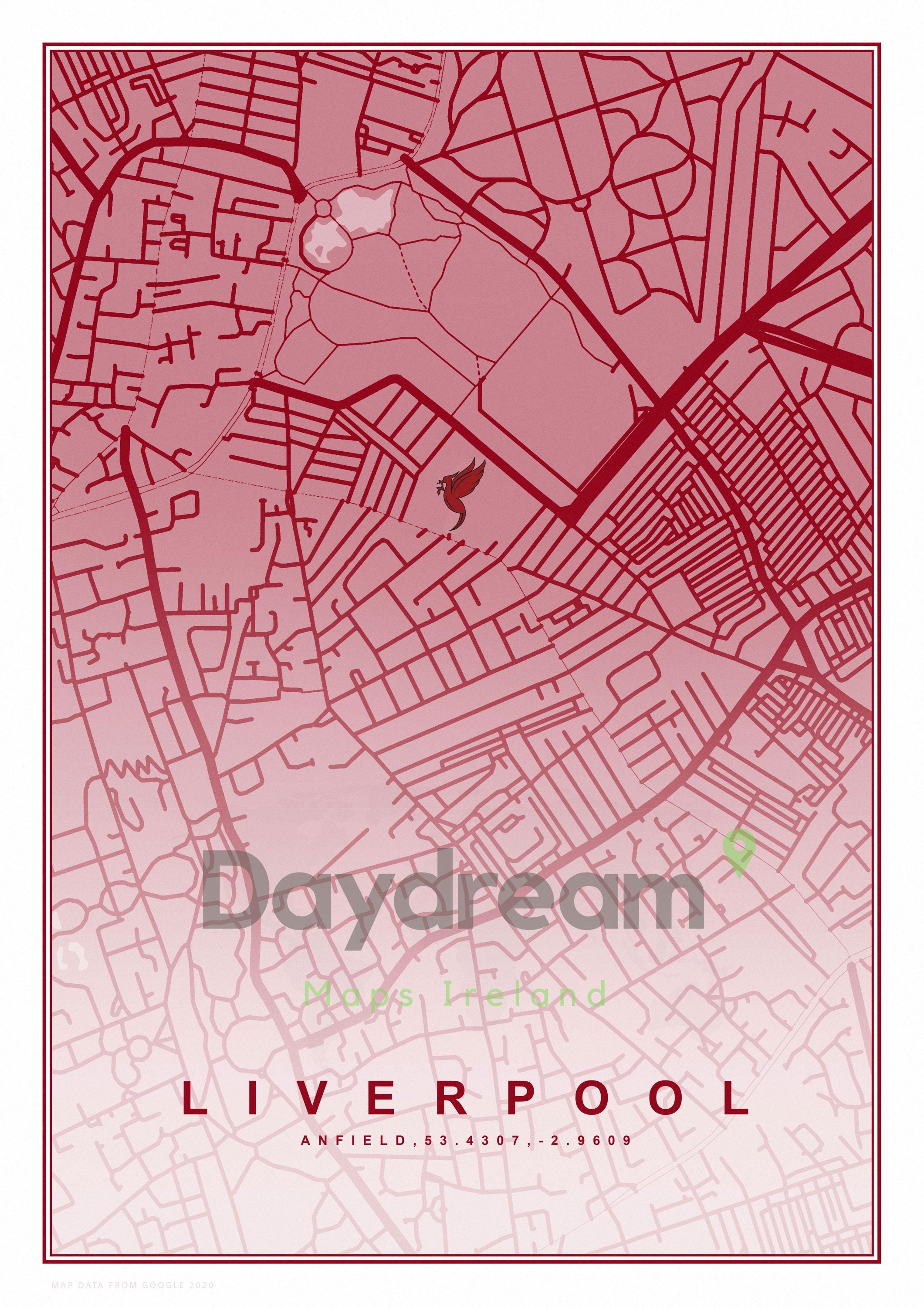 Custom Football Team Stadium Location Map With Club Symbol - DIGITAL ...