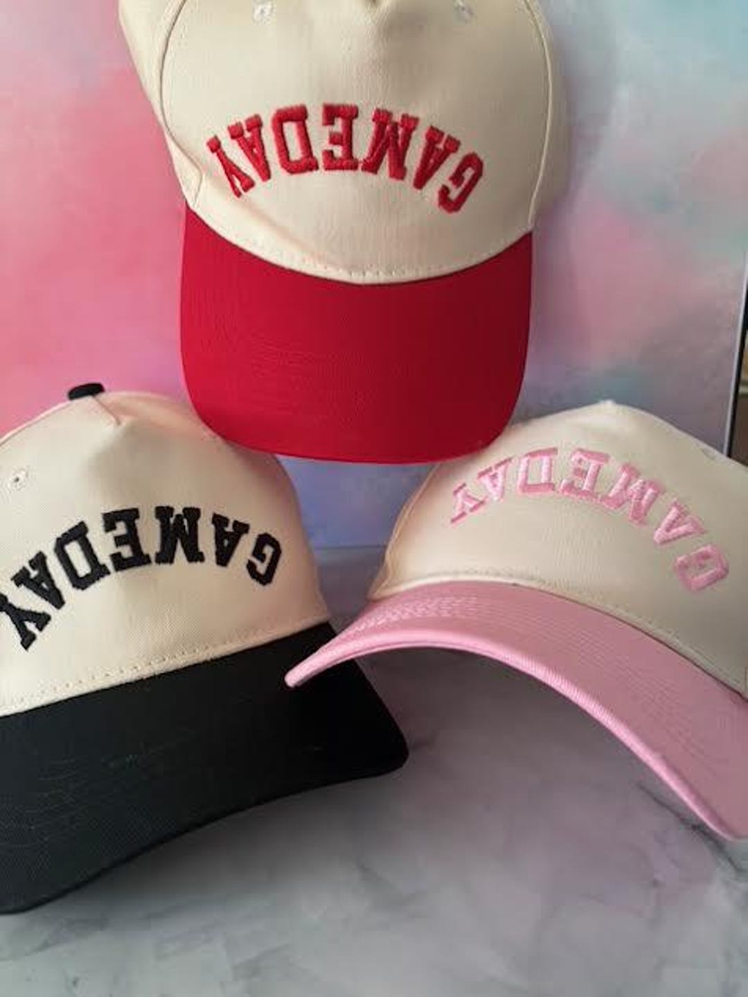 Upside Down "gameday" Baseball Cap - Etsy