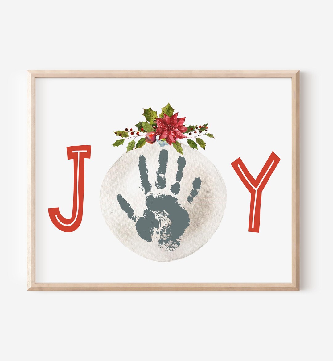 Christmas Classroom Activity Template: Joy Handprint Craft for ...