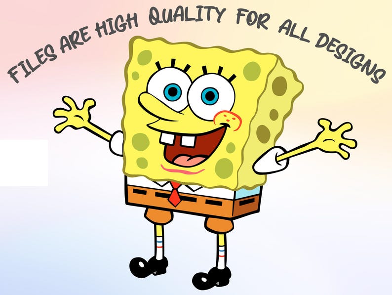 130+funny Cute Ocean Sponge Stickers – Retro Cartoon Character Vinyl ...