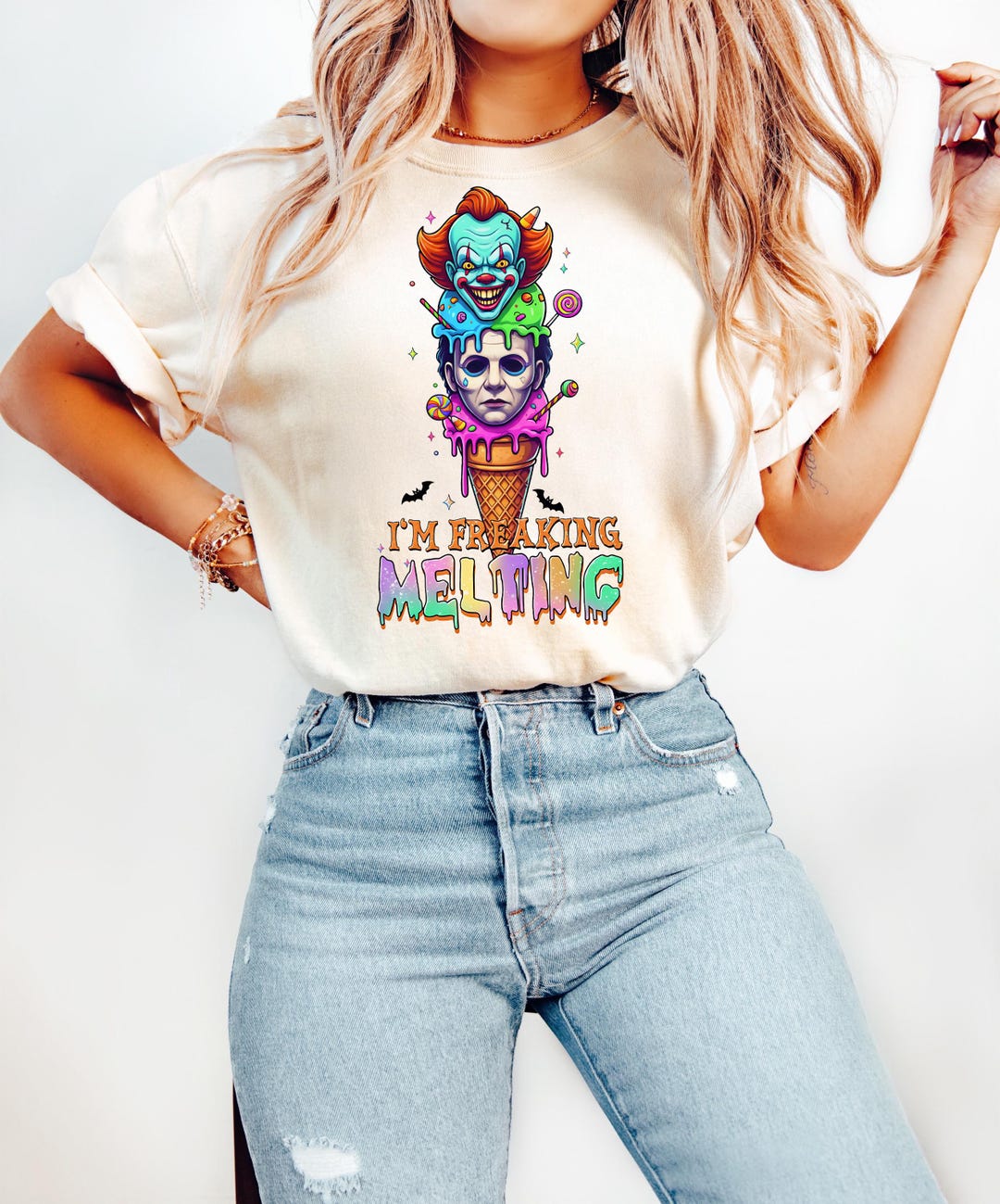 I’m Freaking Melting Horror Ice Cream Sublimation Design – Funny ...
