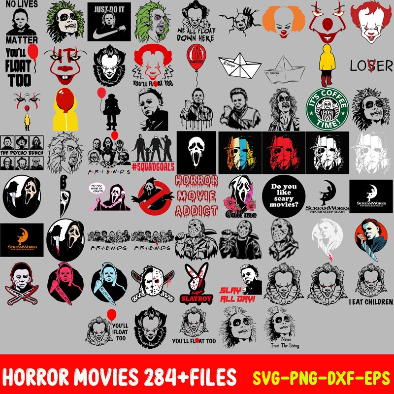 Horror Movie Clipart - Etsy