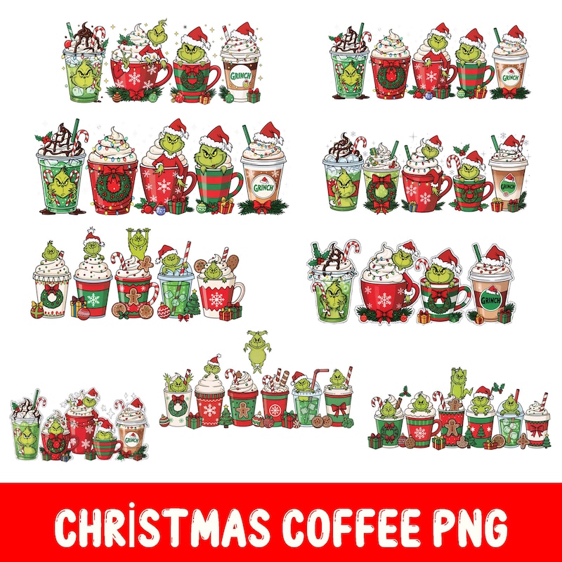 Grinch Hot Cocoa Bar Png - Etsy