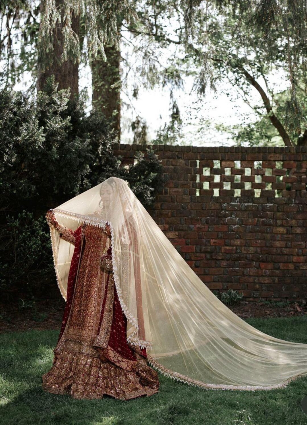 Bridal Net Dupatta | Nikkah Bridal Dupatta | Nikkah Long Veil ...