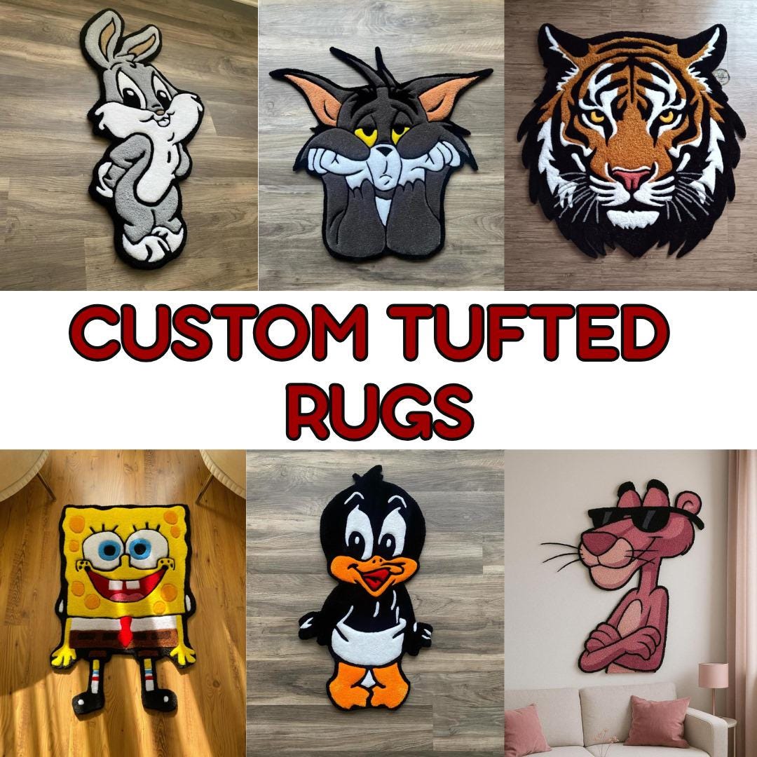 Custom Rug | Kaws Rug | Custom Tufted Rug | Personalized Design ...