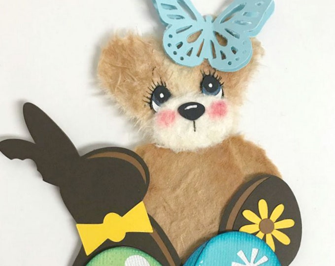 Elite4u Easter Tear Bear Chocolate Bunny Colored Eggs Piecing Die Cut ...