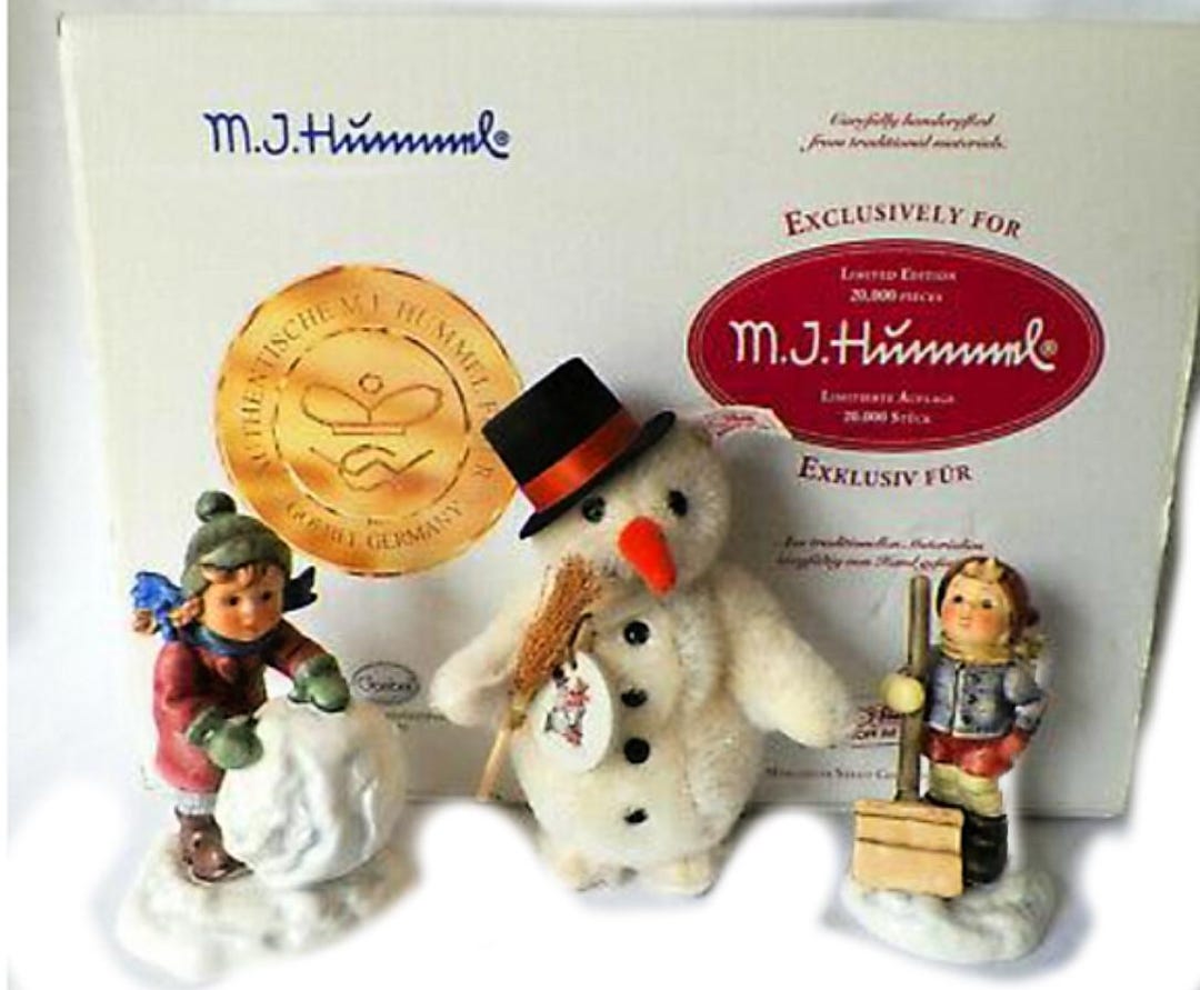 Goebel and Steiff Collectors Set "frosty Friends" Hummel With Steiff ...