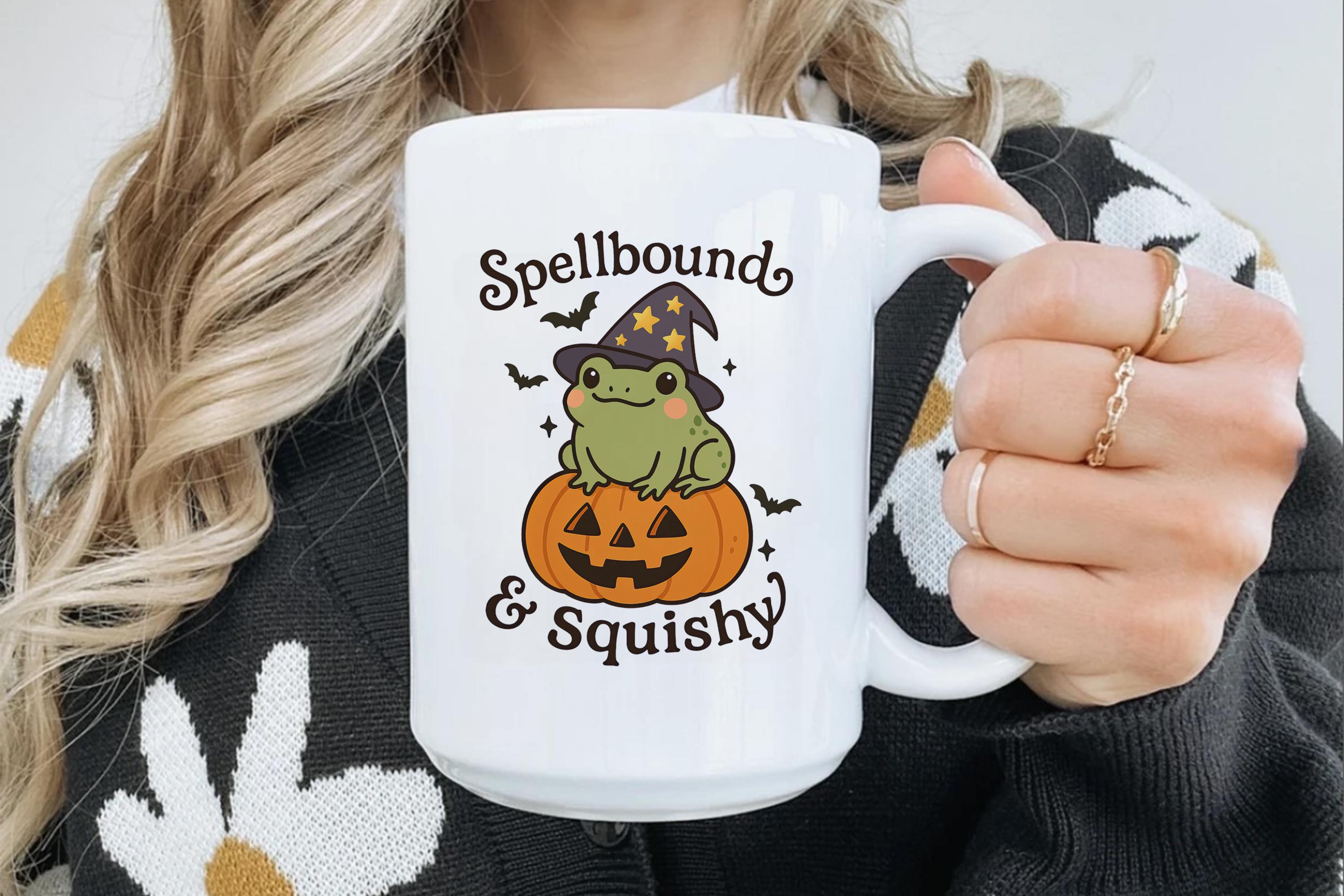 Halloween Frog PNG Bundle – Cute Witch Frog Clipart – Funny Spooky ...