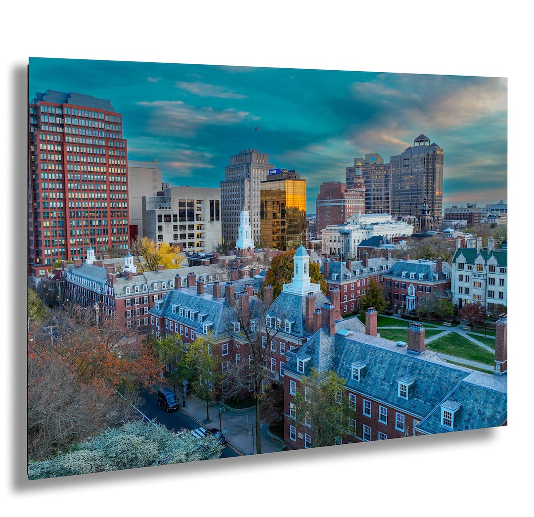 Yale University Quadrangle in New Haven Captured by Drone With Historic ...