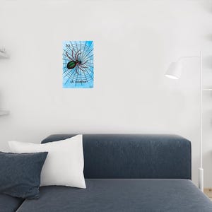 La Arana Spider Loteria Card Art Print (12x18) - Etsy