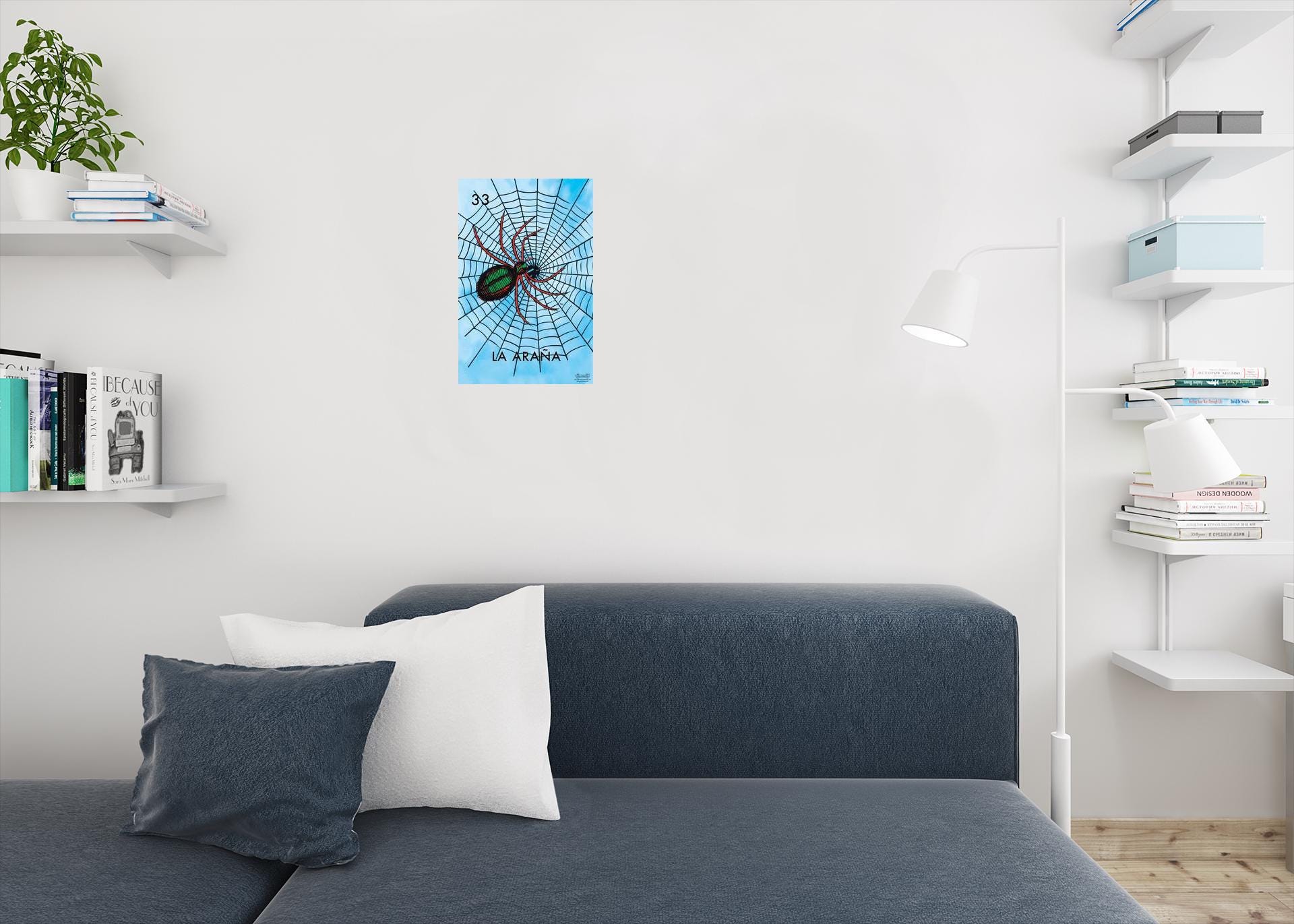 La Arana Spider Loteria Card Art Print (12x18) - Etsy