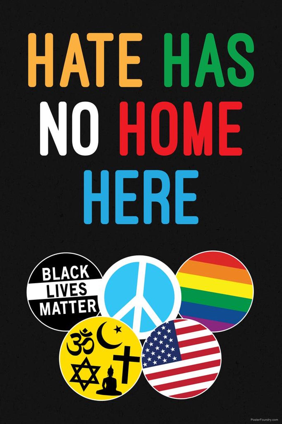 Hate Has No Home Here House Believe Peace Equality LGBTQA Pride BLM ...