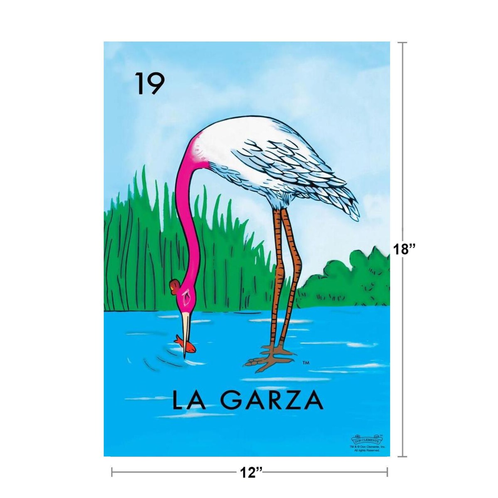 19 La Garza Heron Loteria Card Mexican Bingo Lottery Cool Wall Art ...